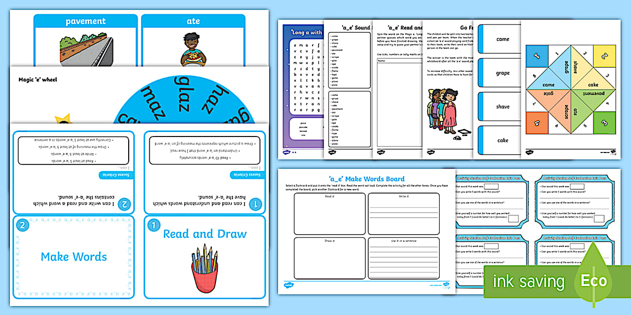 'a-e' Sound Activity Stations (Teacher-Made) - Twinkl