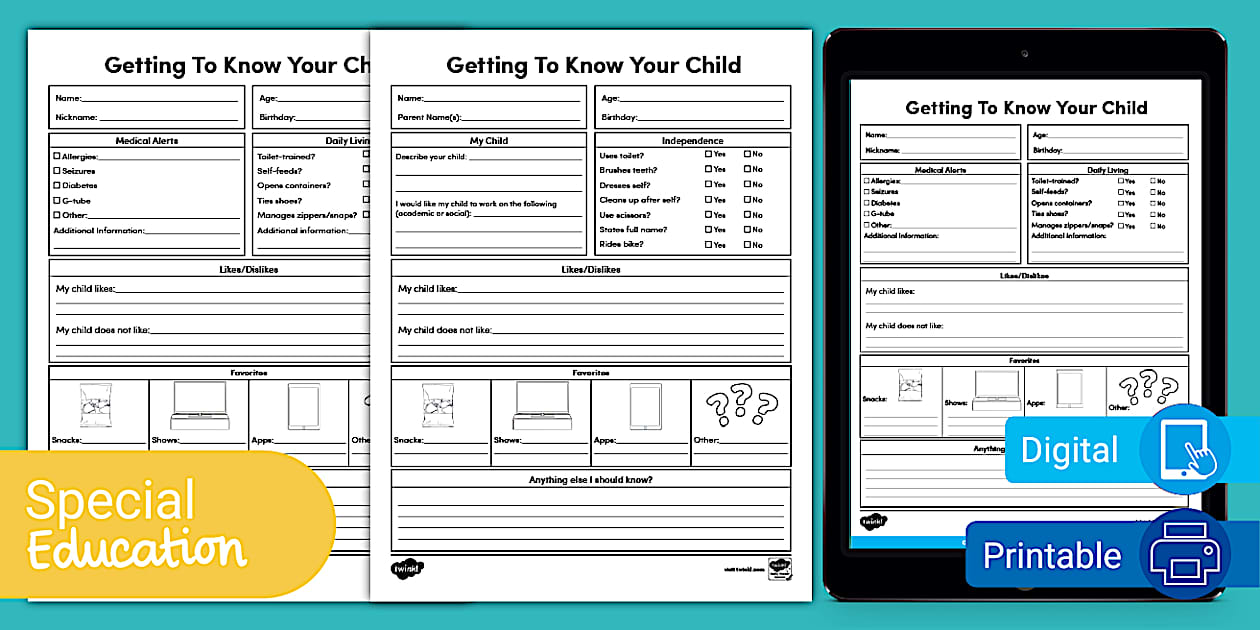 Special Education Back to School Parent Survey | Twinkl USA