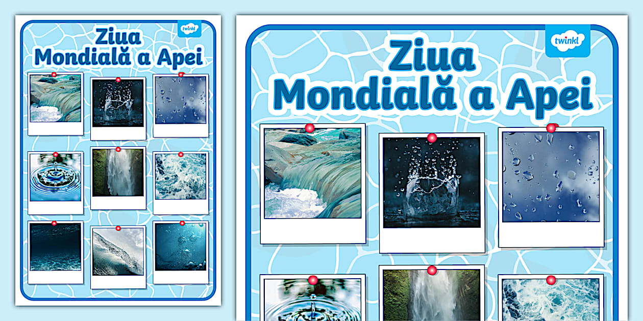 Ziua Mondială a Apei – Planșă (Teacher-Made) - Twinkl