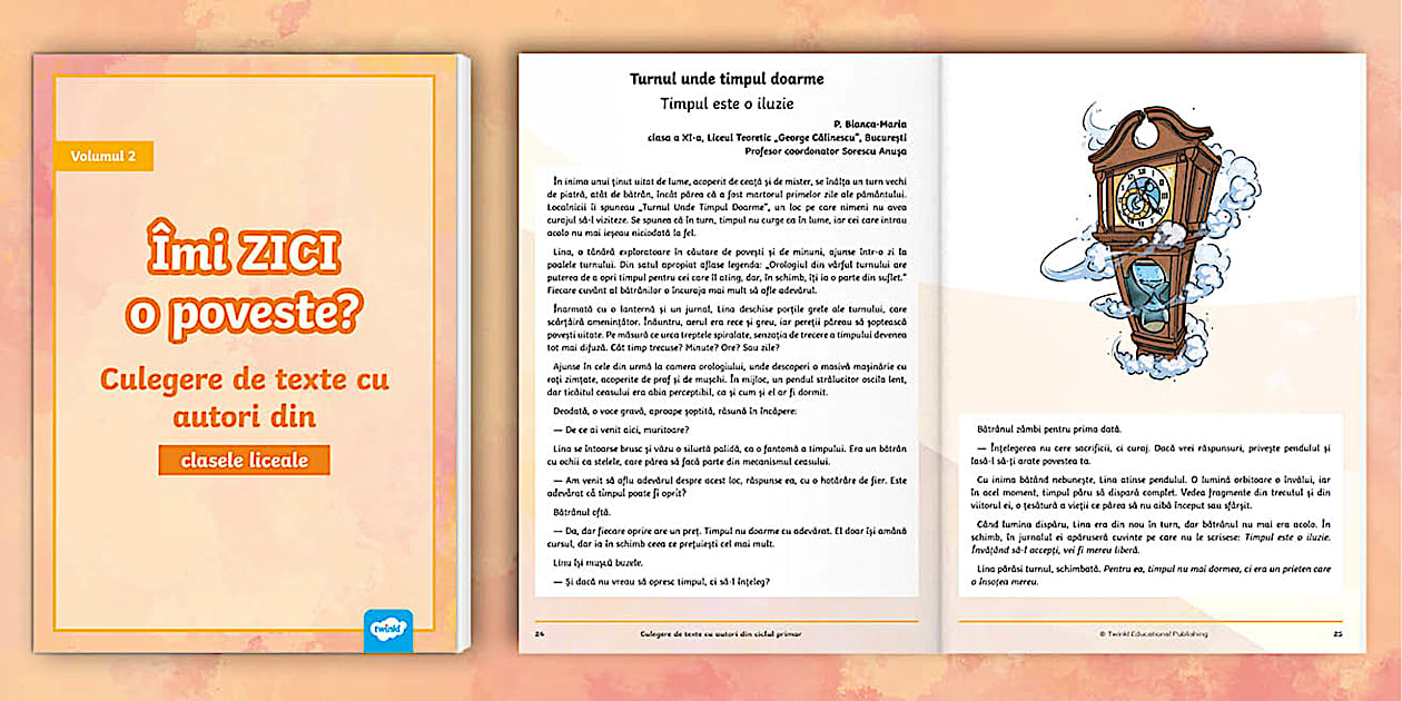 FREE! - Îmi ZICI o poveste? Culegere de texte cu autori din liceu II