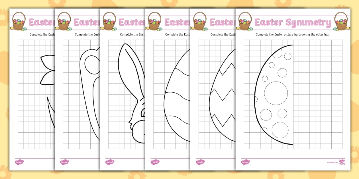 👉 Easter Symmetry Activity - KS1 (teacher made) - Twinkl
