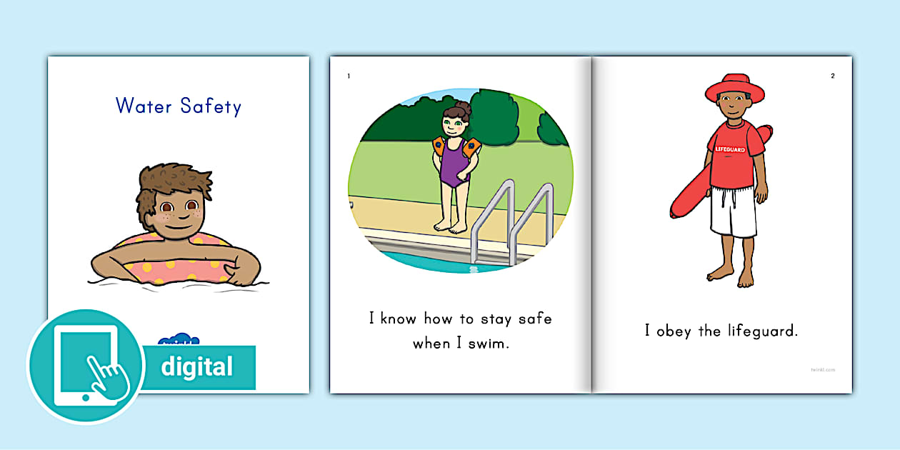 Water Safety Emergent Reader eBook (teacher made) - Twinkl