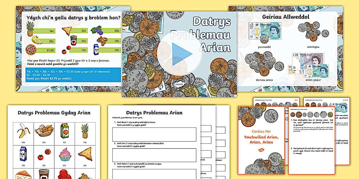 Datrys Problemau Arian Pecyn Adnoddau (teacher made)