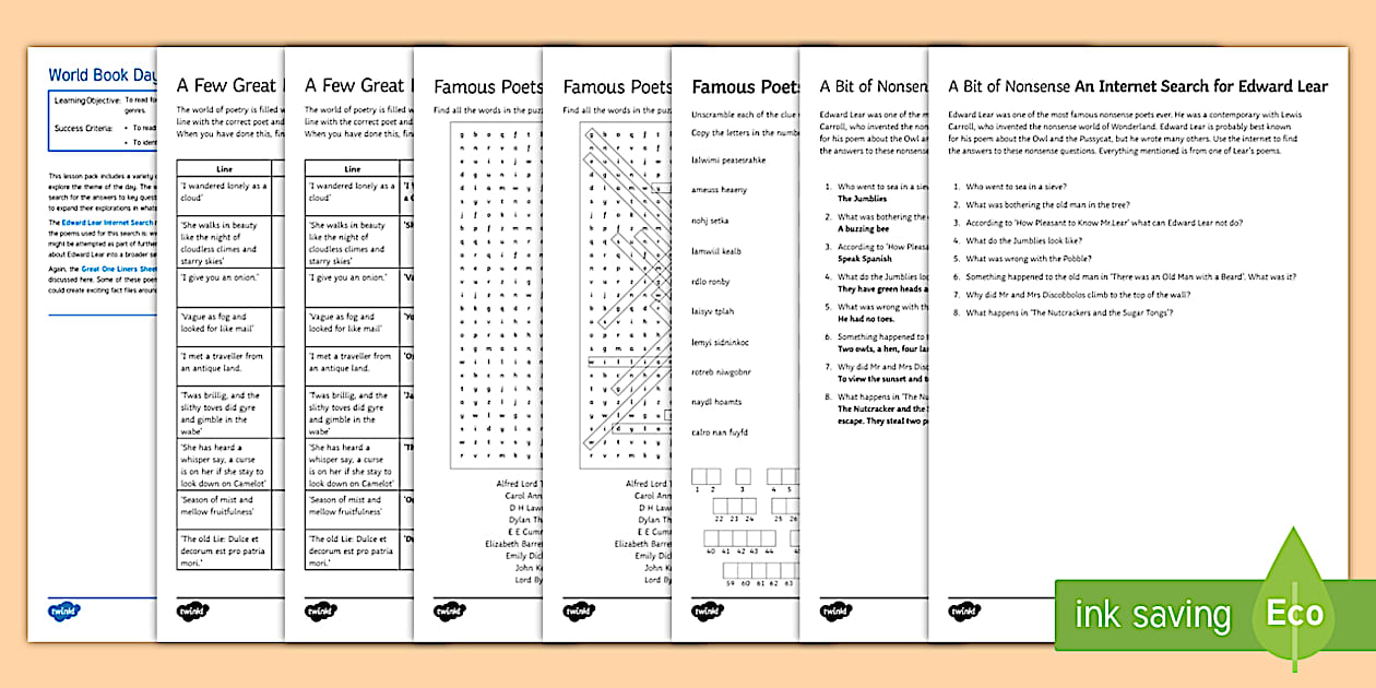 World Poetry Day Activity Pack