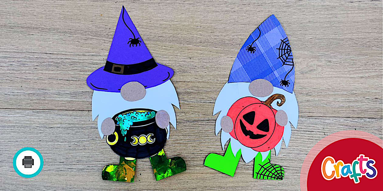 Manualidad: Monigote de Halloween de papel (teacher made)