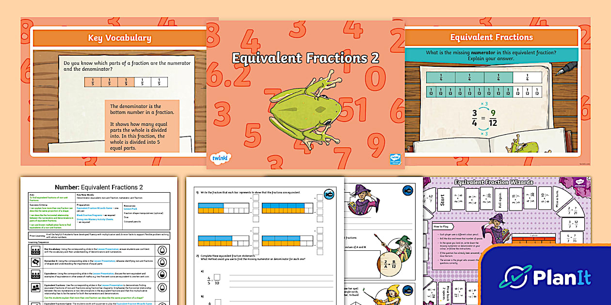 Yr 6 Number: Compare, Order and Represent Fractions Lesson 2