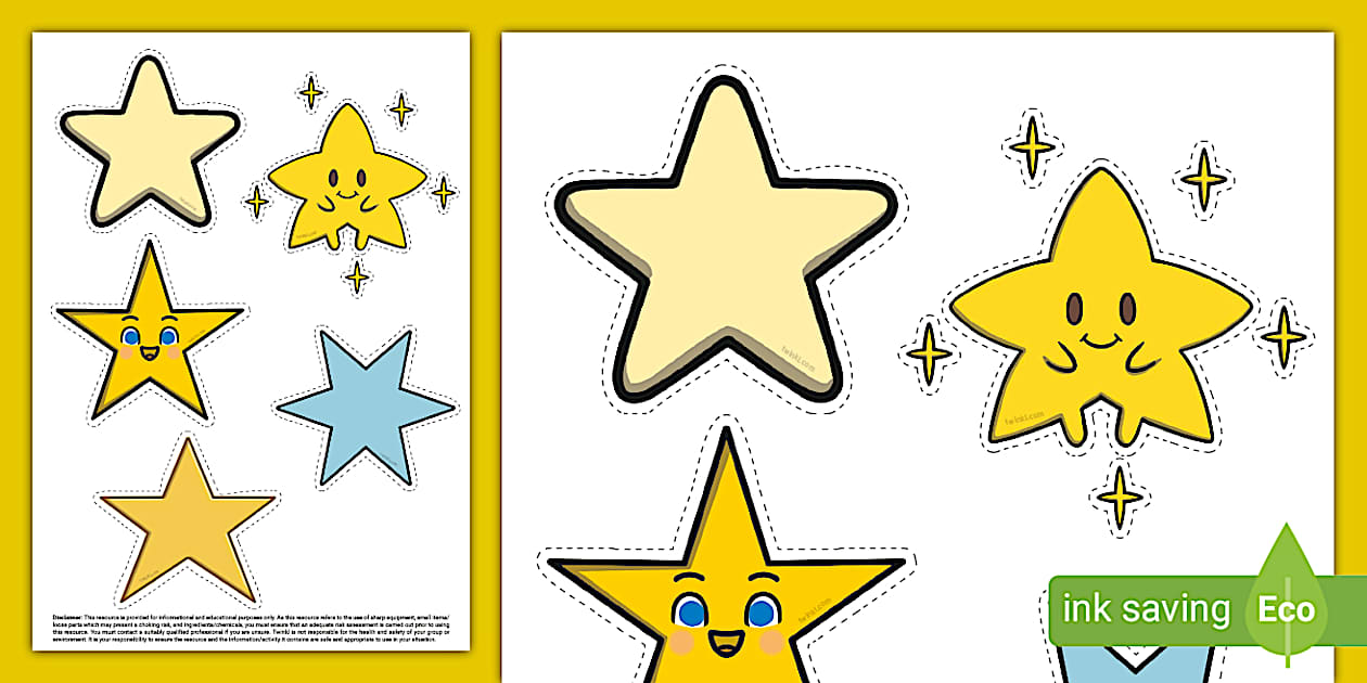 Star Clip Art Cut-Outs (teacher made) - Twinkl