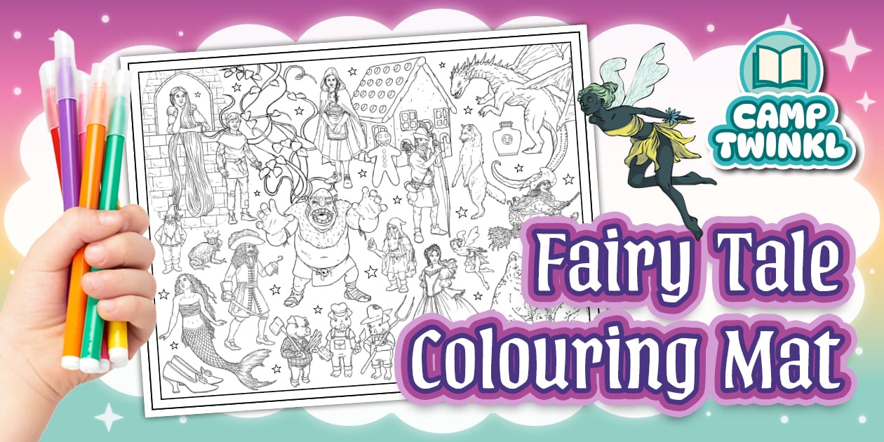 Fairy Tale Colouring Mat for Juniors