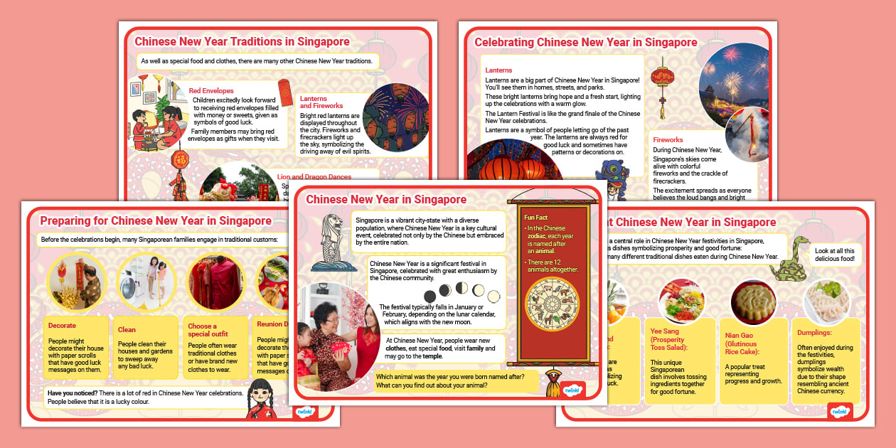 Chinese New Year in Singapore Fact File (teacher made)