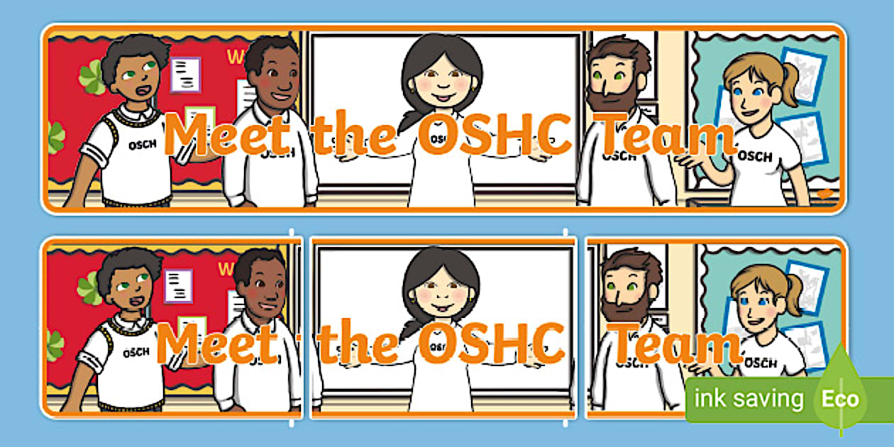 OSHC Meet the Team Display Banner (teacher made) - Twinkl