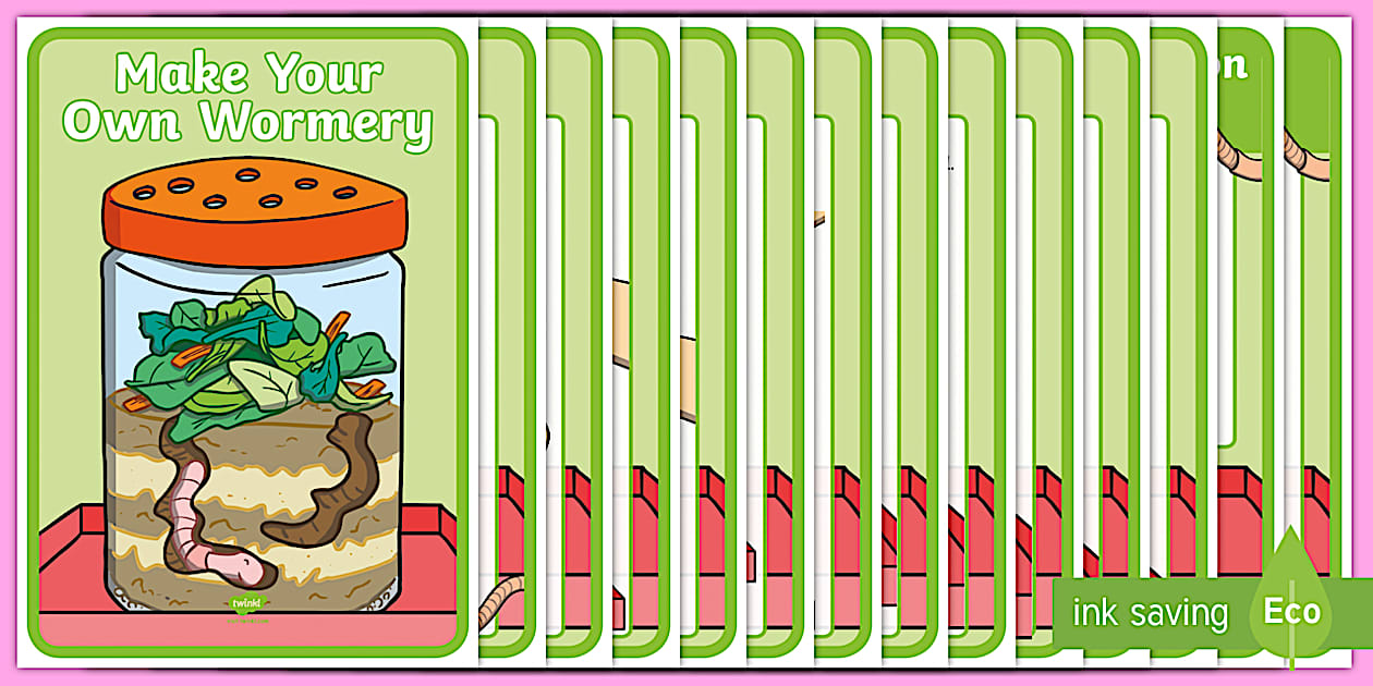 Making a Wormery Step-by-Step Instructions (teacher made)