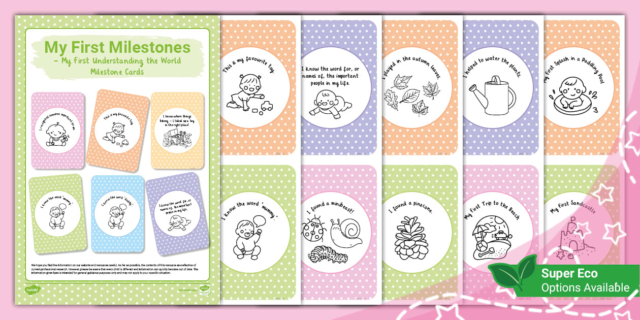 My First Milestones: Understanding the World Milestone Cards