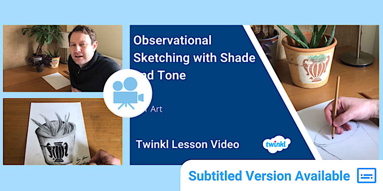 KS1 Art Lesson: Observational Sketching with Shade and Tone