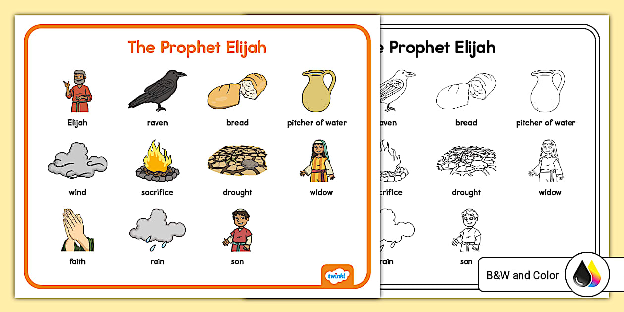 Elijah Word Mat (teacher made) - Twinkl