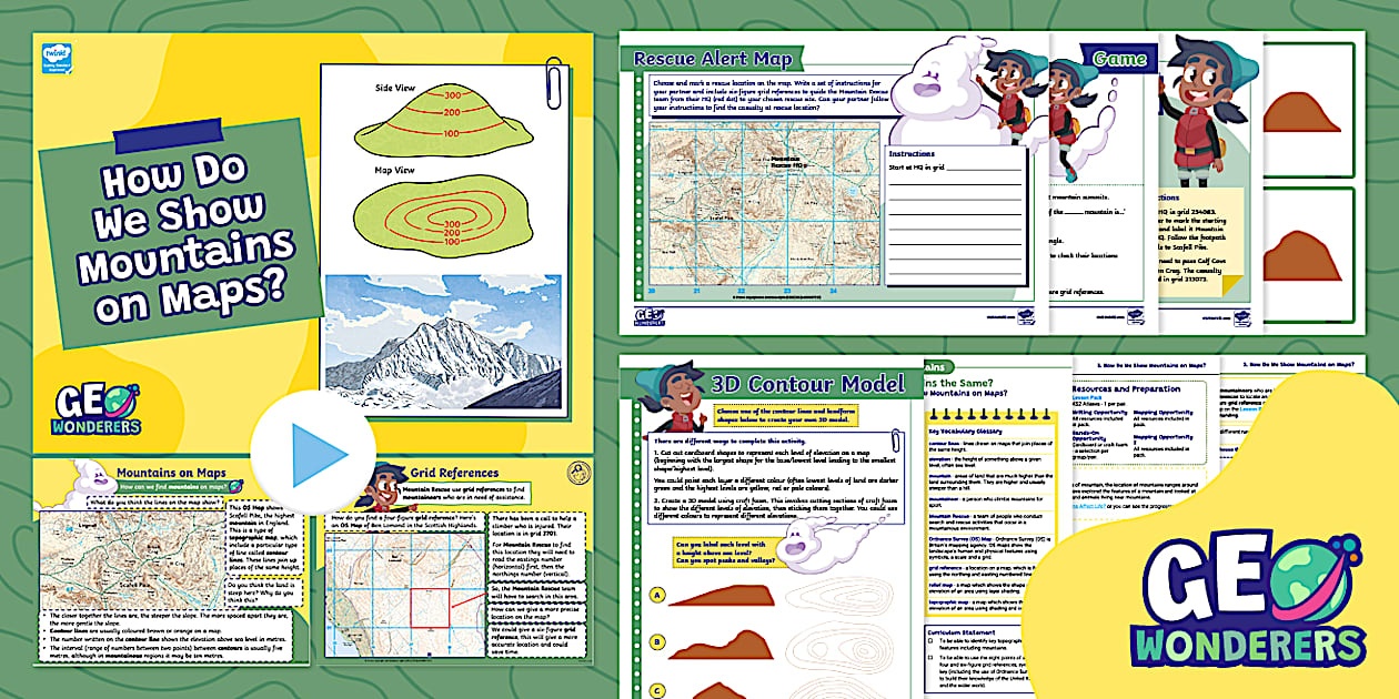 Geo Wonderers UKS2: Mountains: Lesson Pack 3 (teacher made)