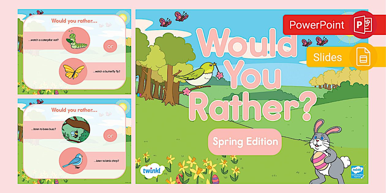 Spring Edition Would You Rather Game for Kids | Twinkl USA