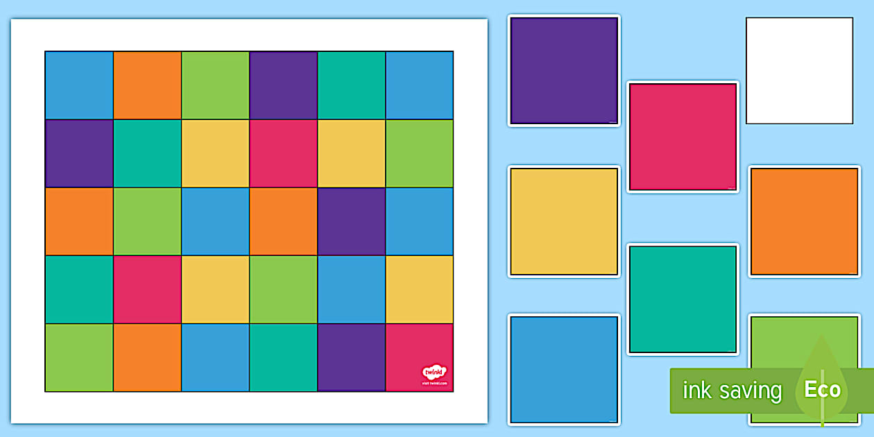 Bee-Bot Compatible Coloured Squares | Twinkl - Twinkl