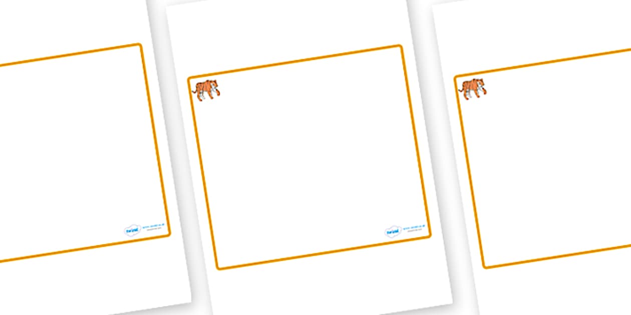 Tiger Themed Editable Classroom Area Display Sign - Twinkl