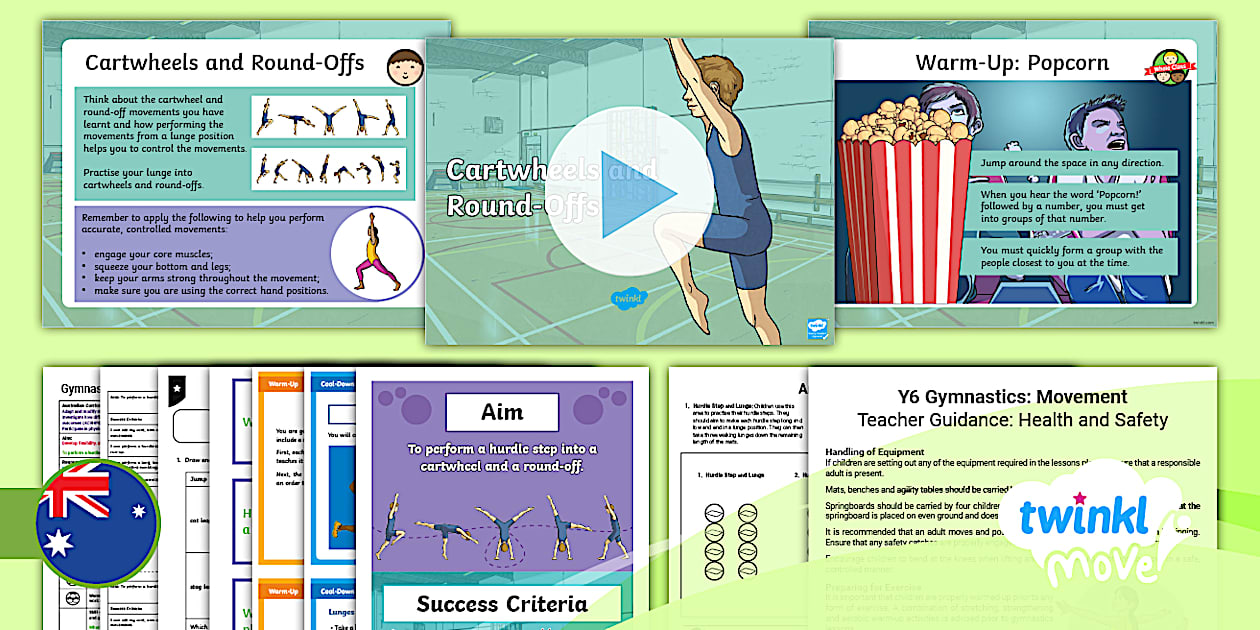 Move PE Year 6 Gymnastics: Movement Lesson 4: Handstands, Cartwheels and