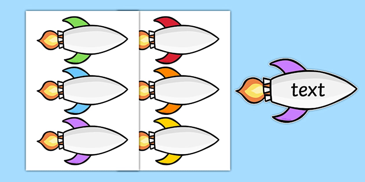 👉 Editable Space Rocket (teacher made) - Twinkl