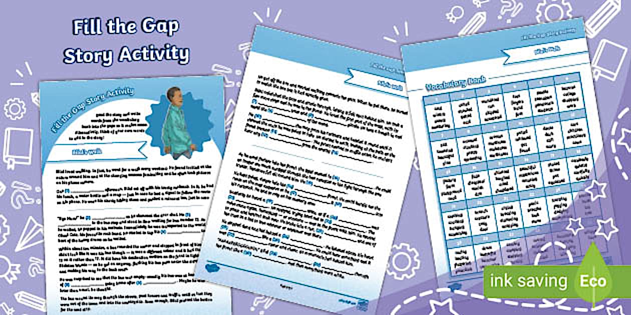 Fill the Gap Story Activity (Ages 7 - 11)