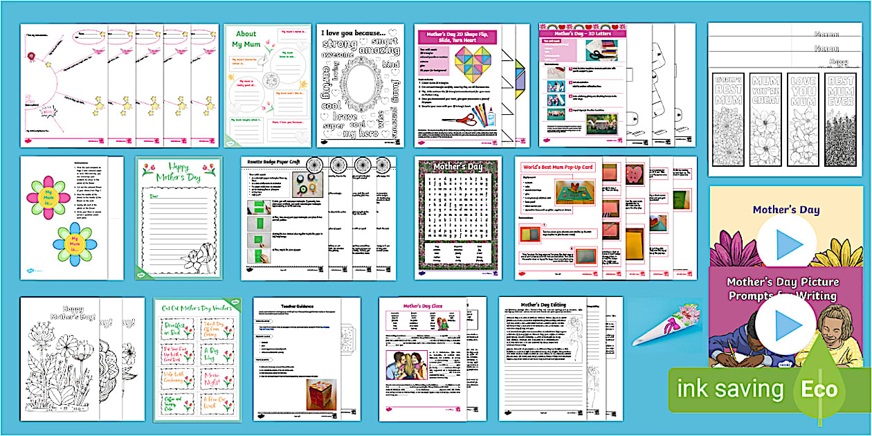 Mother's Day Craft and Activities Pack Years 3-6
