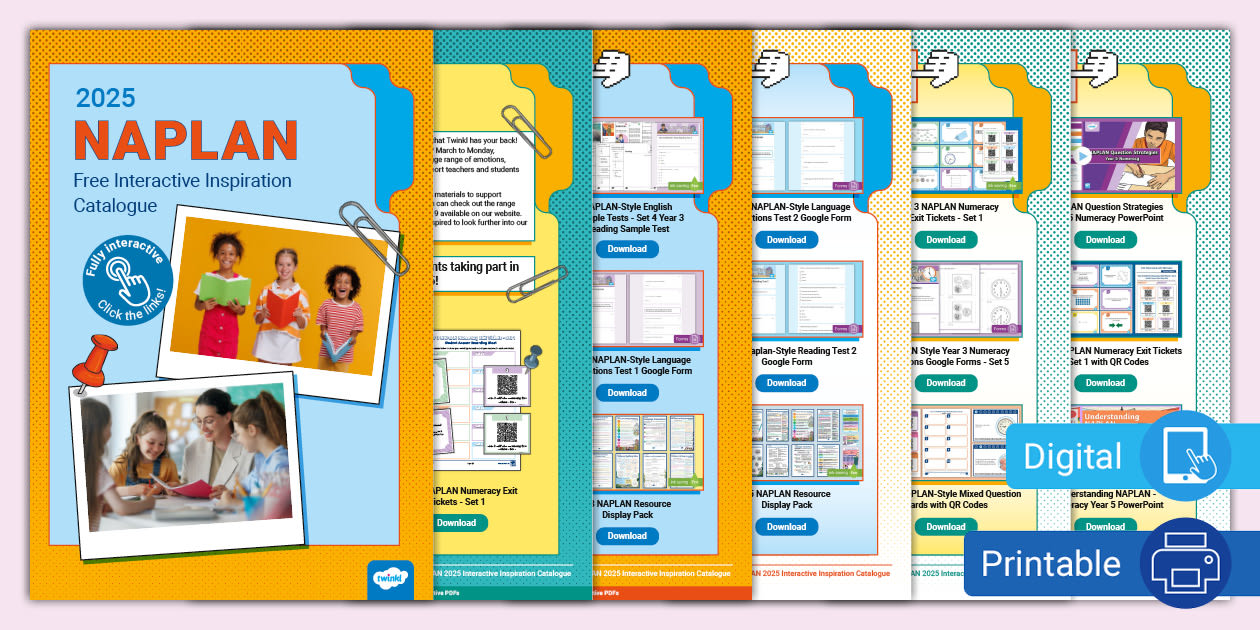 NAPLAN 2025 Interactive Inspiration Catalogue - Twinkl