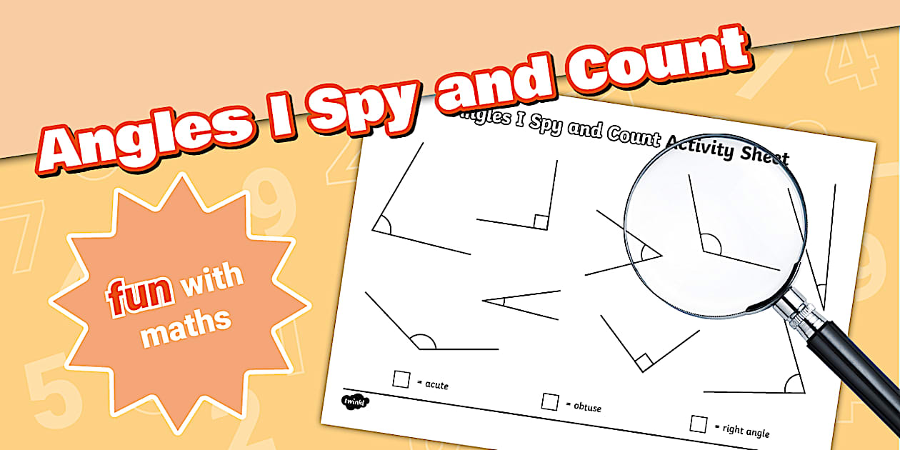 Angles I Spy and Count Activity Sheet