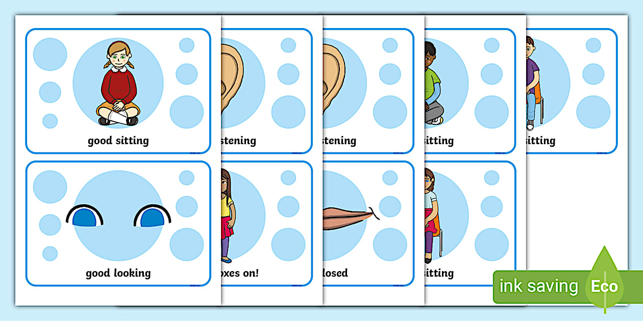 Good Modelled Behaviour Cards - Twinkl