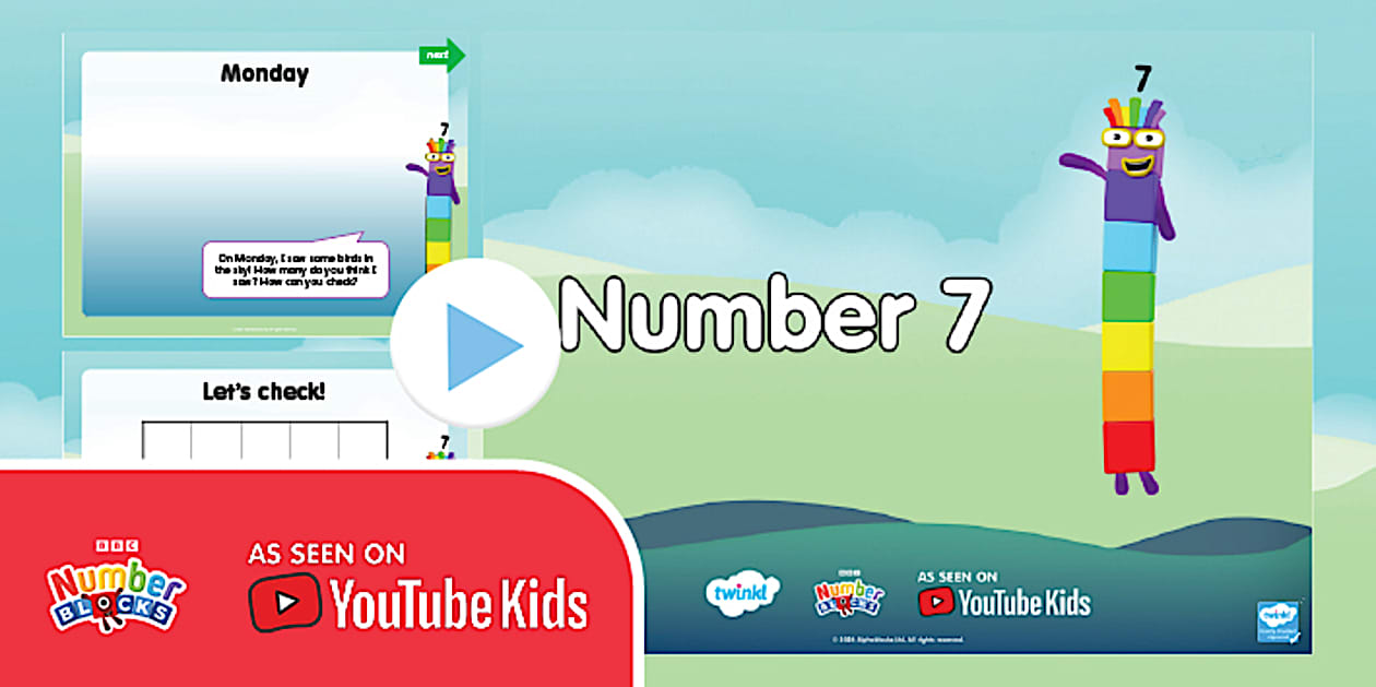 Numberblocks: Lucky Number 7 PowerPoint (teacher made)