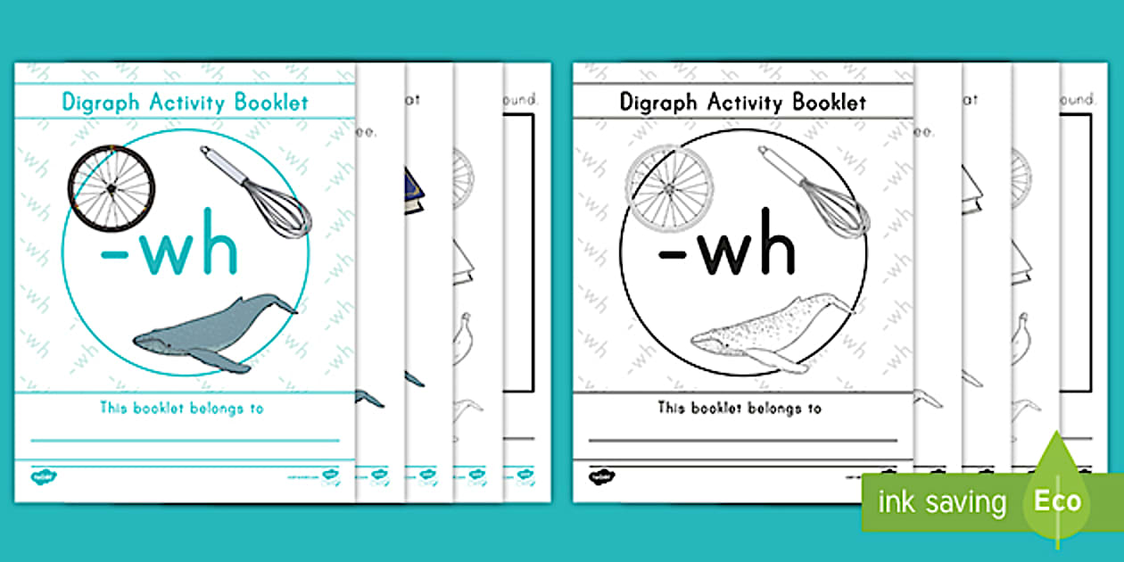 -wh Digraph Activity Booklet (teacher made) - Twinkl