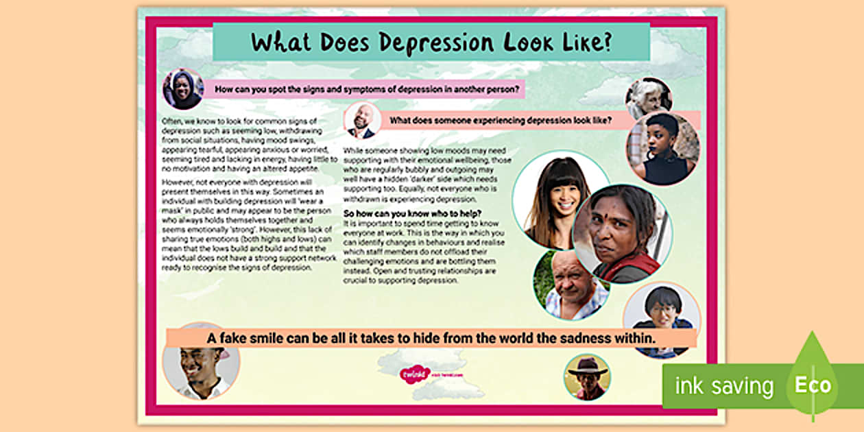 Staff Wellbeing Depression Poster - Twinkl Staff Wellbeing