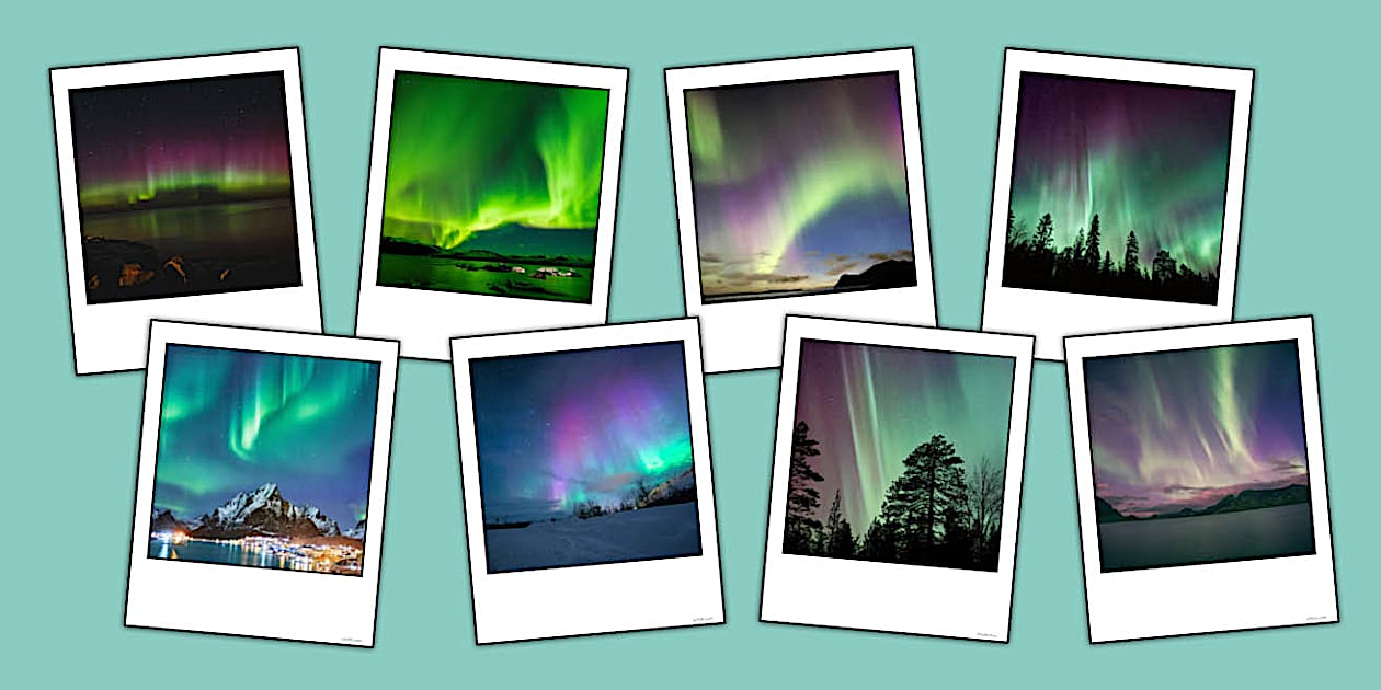 Aurora Borealis Instant Photo Style Display Images - Twinkl