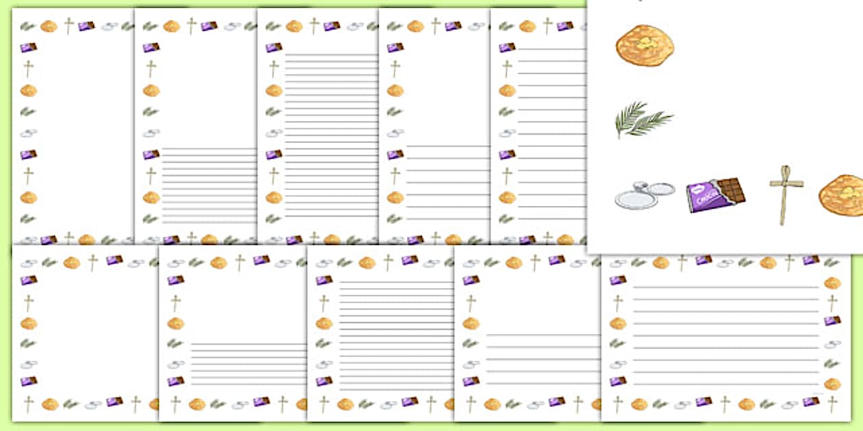 Lent Themed Page Borders (Teacher-Made) - Twinkl