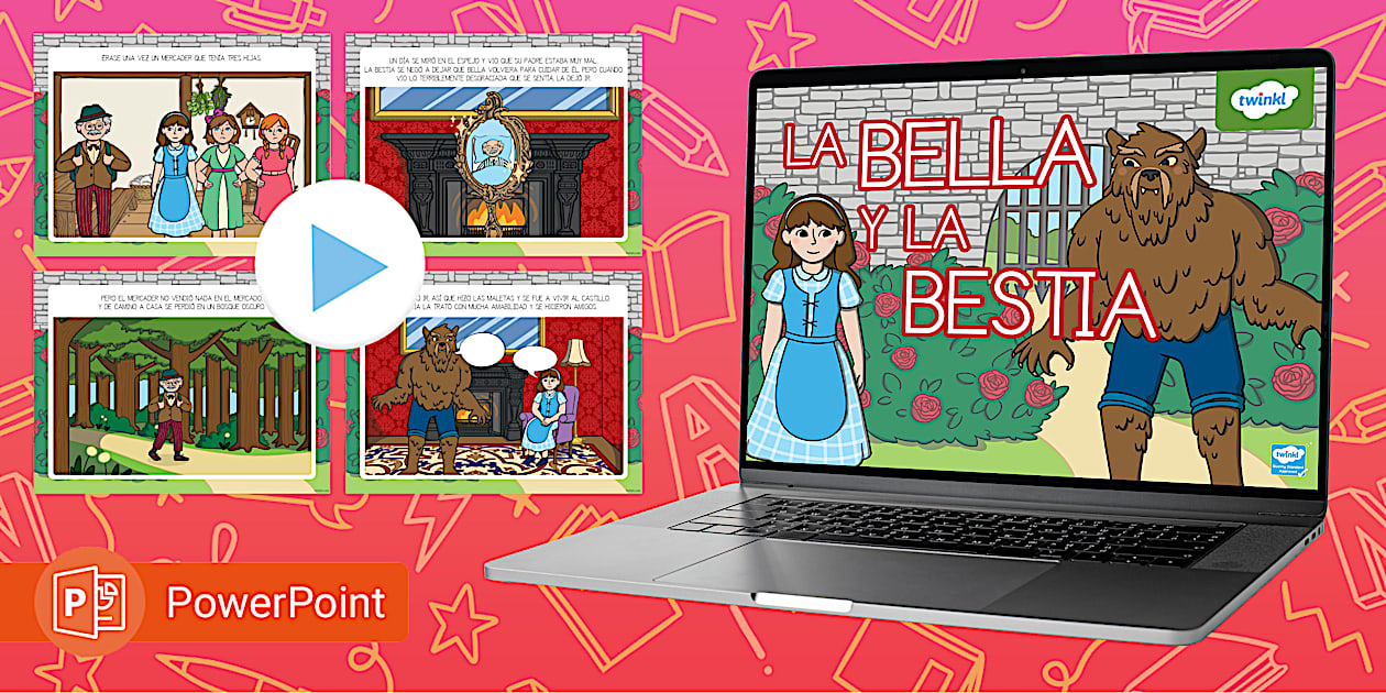 Presentación: La Bella y la Bestia - Cuento - Twinkl