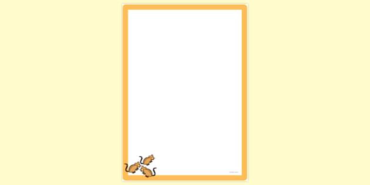 Mice Page Border | Page Borders | Twinkl (teacher made)