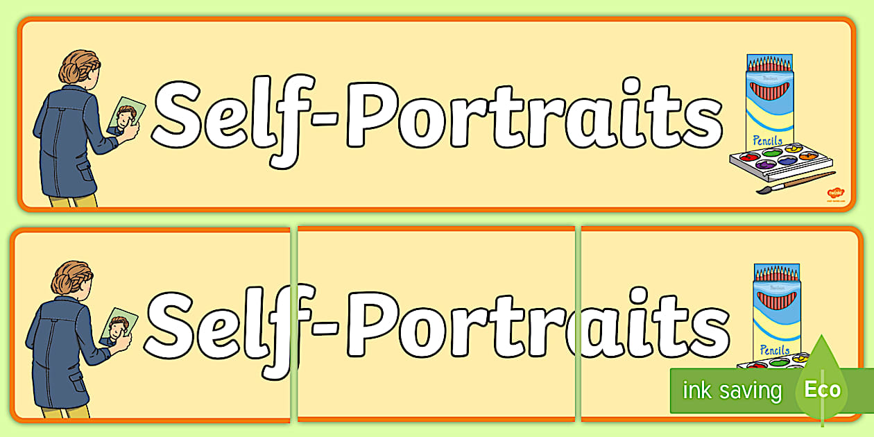 👉 Self-portrait classroom display banner | Printable | Twinkl