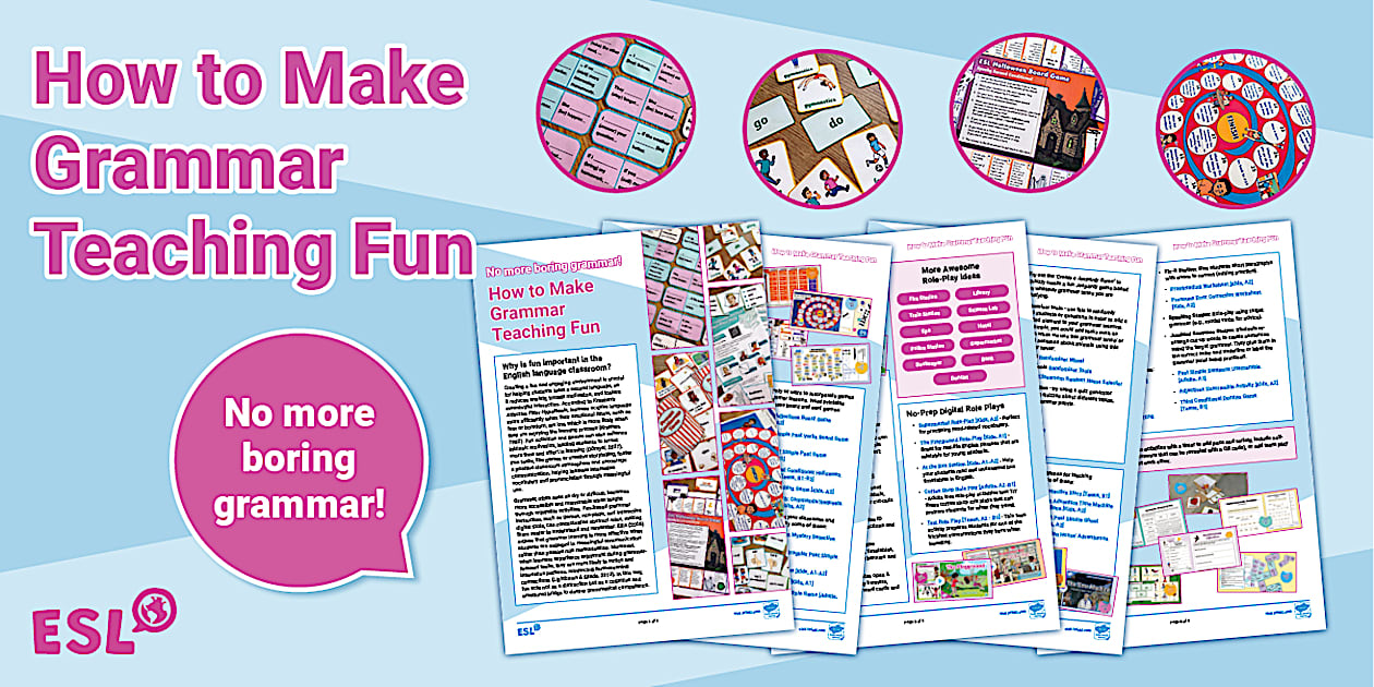 FREE! - * NEW * No more boring grammar! How to make grammar teaching fun