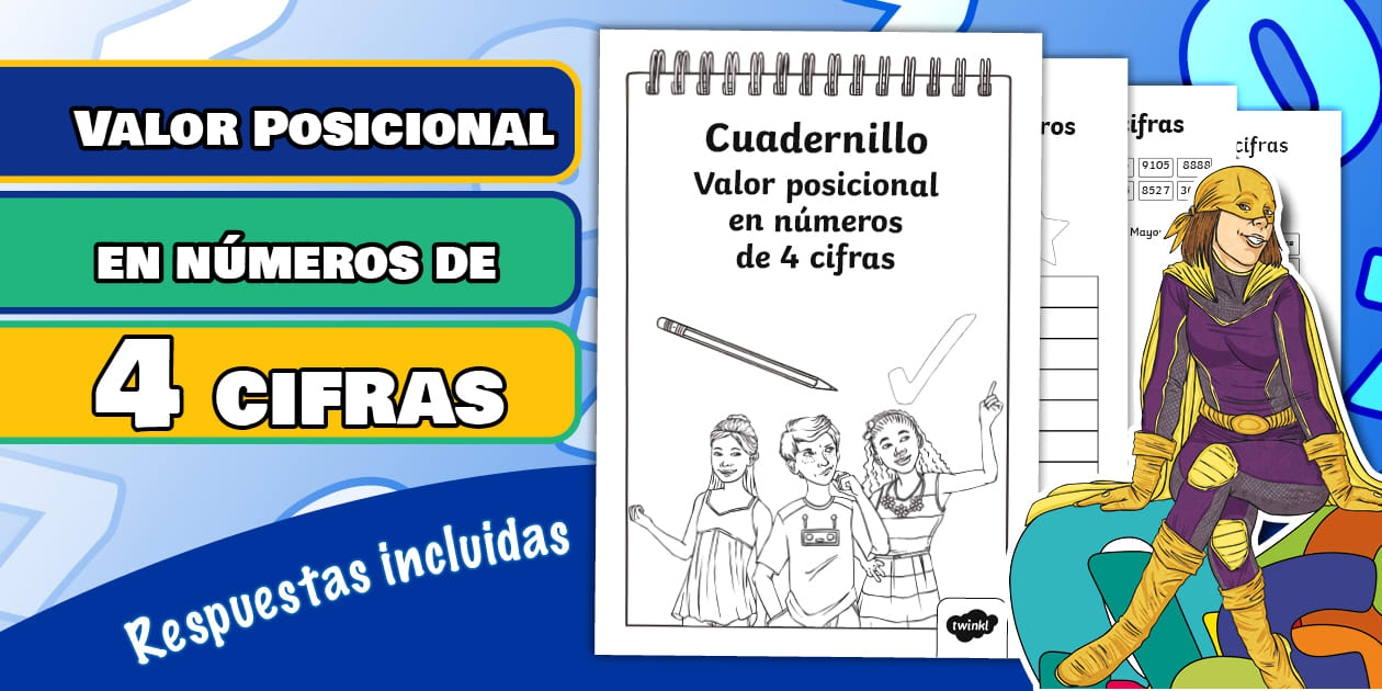 Cuadernillo: El valor posicional en los números de 4 cifras - 3º de ...