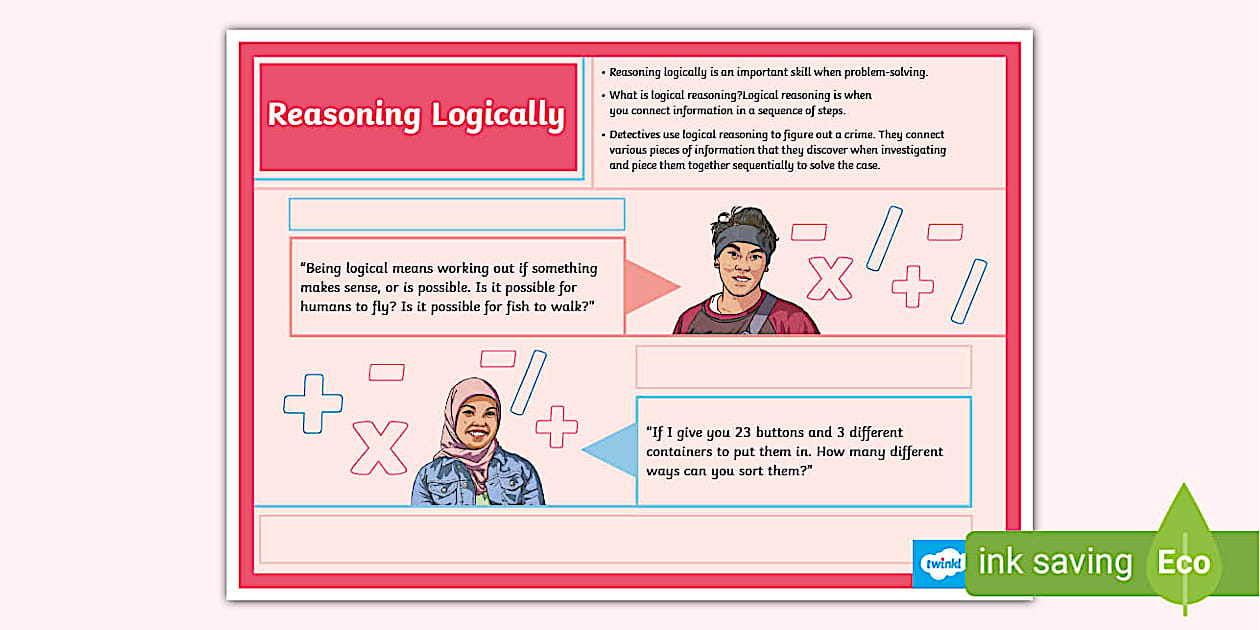 Reasoning Logically (Display Poster) (teacher made) - Twinkl
