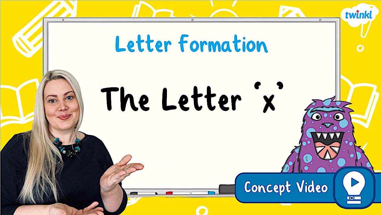 The Letter 'x' | KS1 Letter Formation Handwriting Concept Video