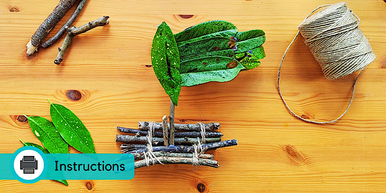 Twig Boat | Crafts Made From Nature Materials (teacher made)