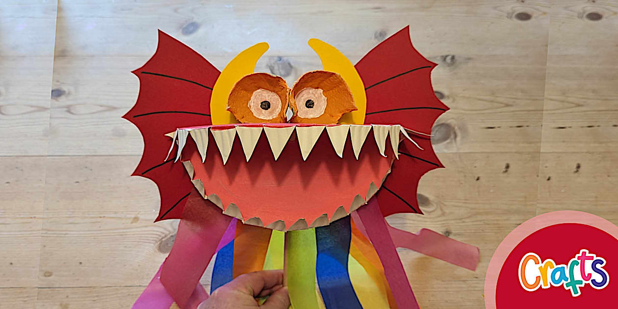 Paper Plate Dragon Mask | Twinkl Crafts (teacher made)
