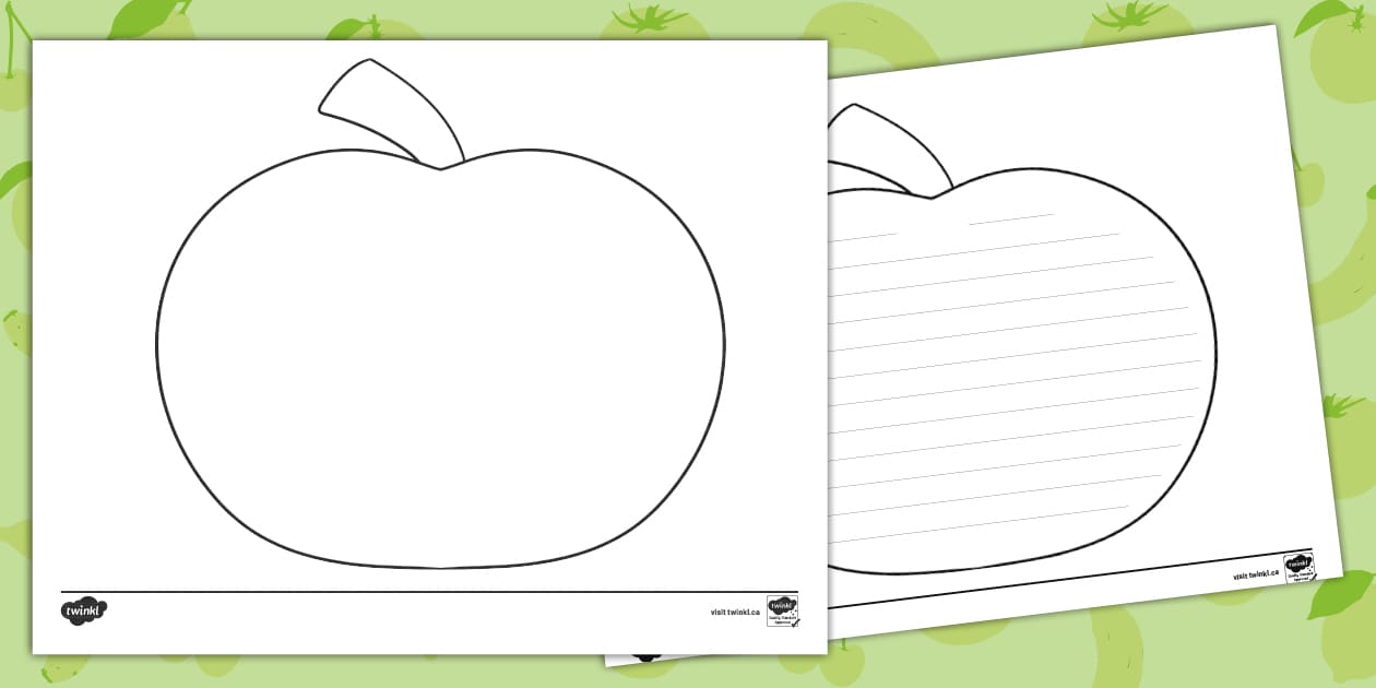 Modèle d'écriture : Une citrouille (teacher made) - Twinkl