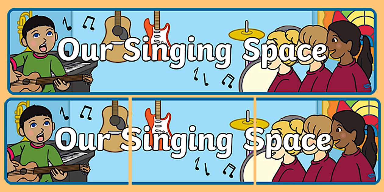 Our Singing Space Display Banner (Hecho por educadores)