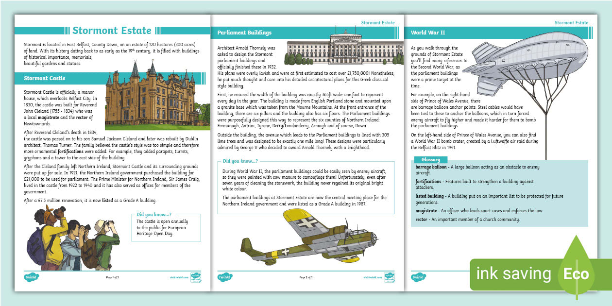 Stormont Estate KS2 Fact File (Teacher-Made) - Twinkl