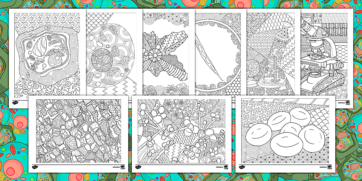 Cells Mindfulness Coloring Sheets (teacher made) - Twinkl