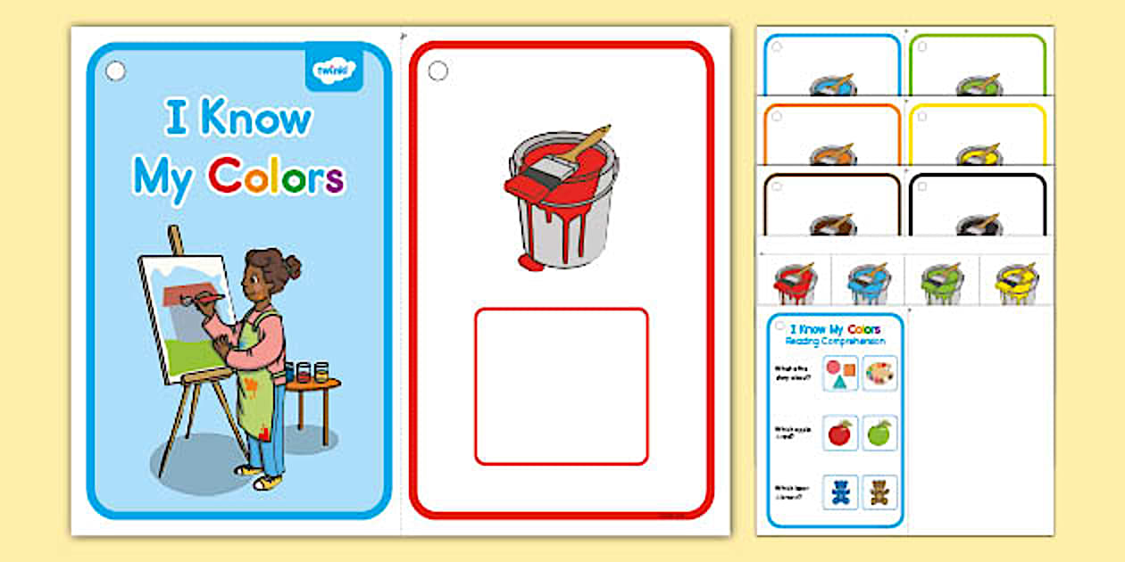 I Know My Colors Early Adapted Reader for Special Education