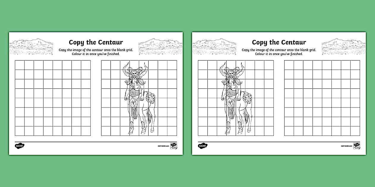 Copy the Centaur Drawing Activity