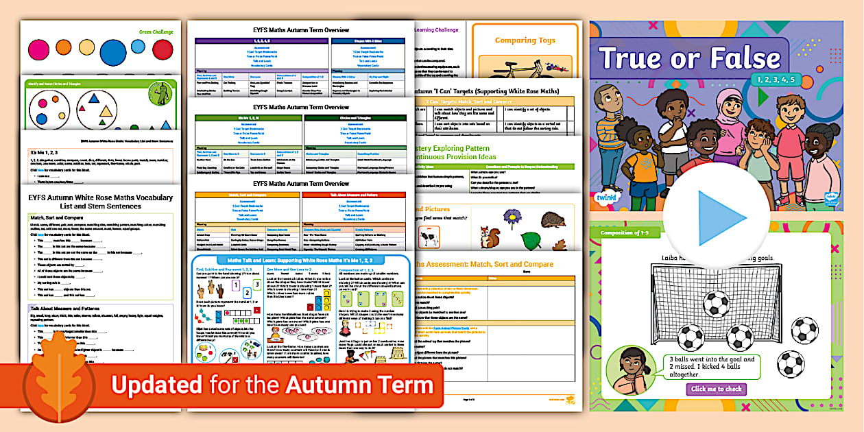 EYFS White Rose Maths Taster Pack | Supporting WRM | Twinkl